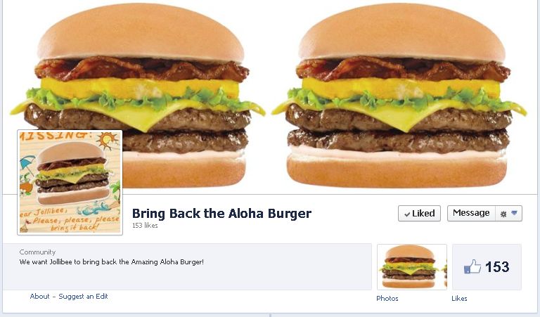 Bring Back the Jollibee Amazing Aloha Burger! Bring Back the Jollibee Amazing Aloha Burger!
